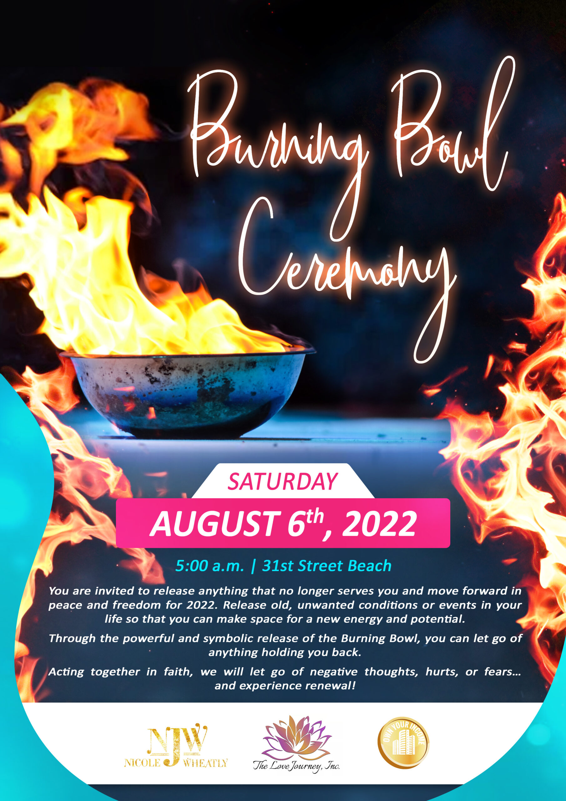 BURNING BOWL CEREMONY – Nicole J Wheatly